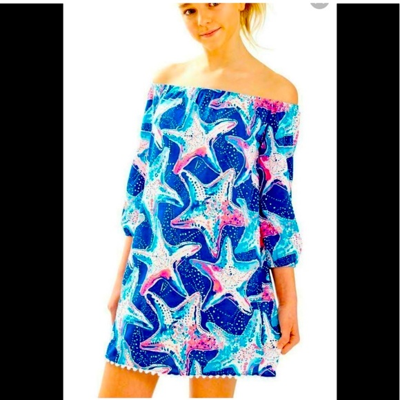 Lilly Pulitzer | Dresses | Lilly Pulitzer Mini Enna Indigo Star ...